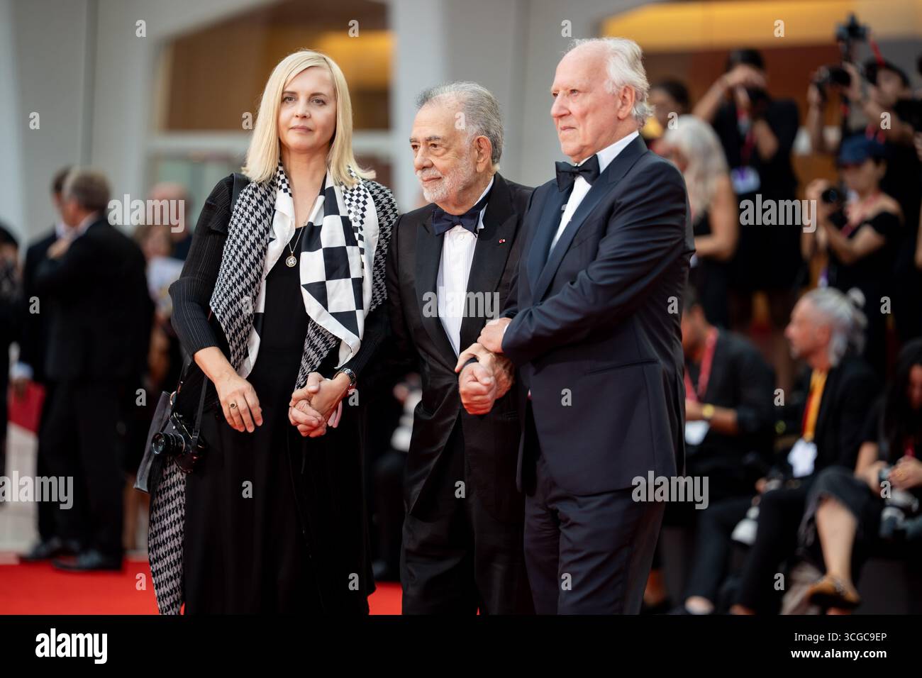 Venice, Italy. 27th Aug, 2025. Lena Herzog, Francis Ford Coppola, and ...