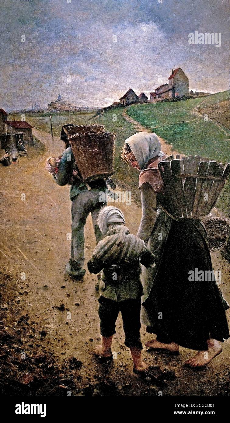 Leon Frederic 1856 1940 chalk sellers 1882 1883 Belgium Belgian, ( Léon ...