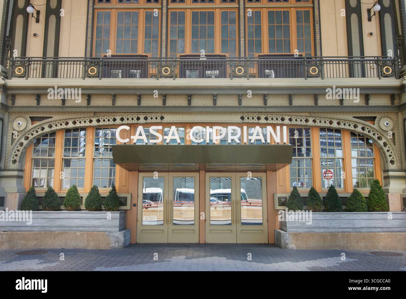 entrance to Casa Cipriani club on South Street in lower manhattan, new ...