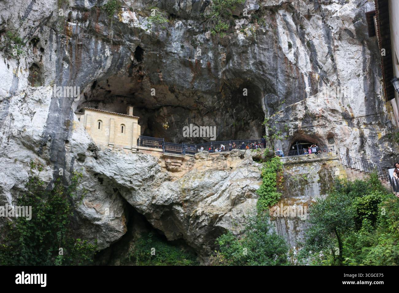 Covadonga, Spain, August 27, 2025: View of the Sanctuary of Our Lady of ...