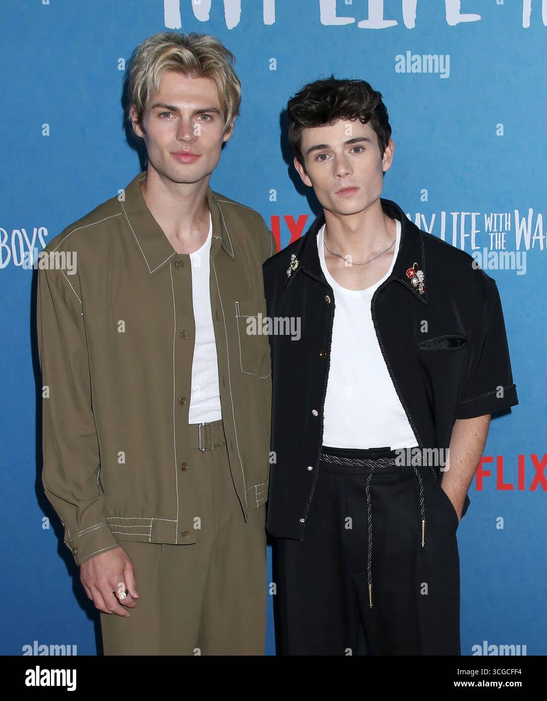 Noah LaLonde and Ashby Gentry attending Netflix's 'My Life With The ...