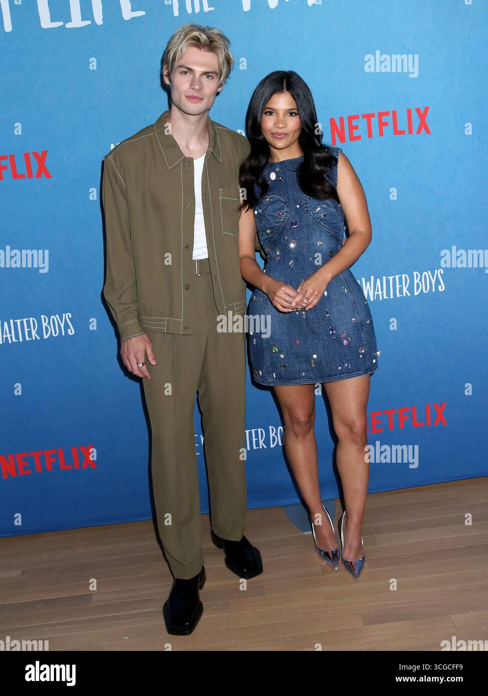 Noah LaLonde and Nikki Rodriguez attending Netflix's 'My Life With The Walter Boys' Photo Call ...