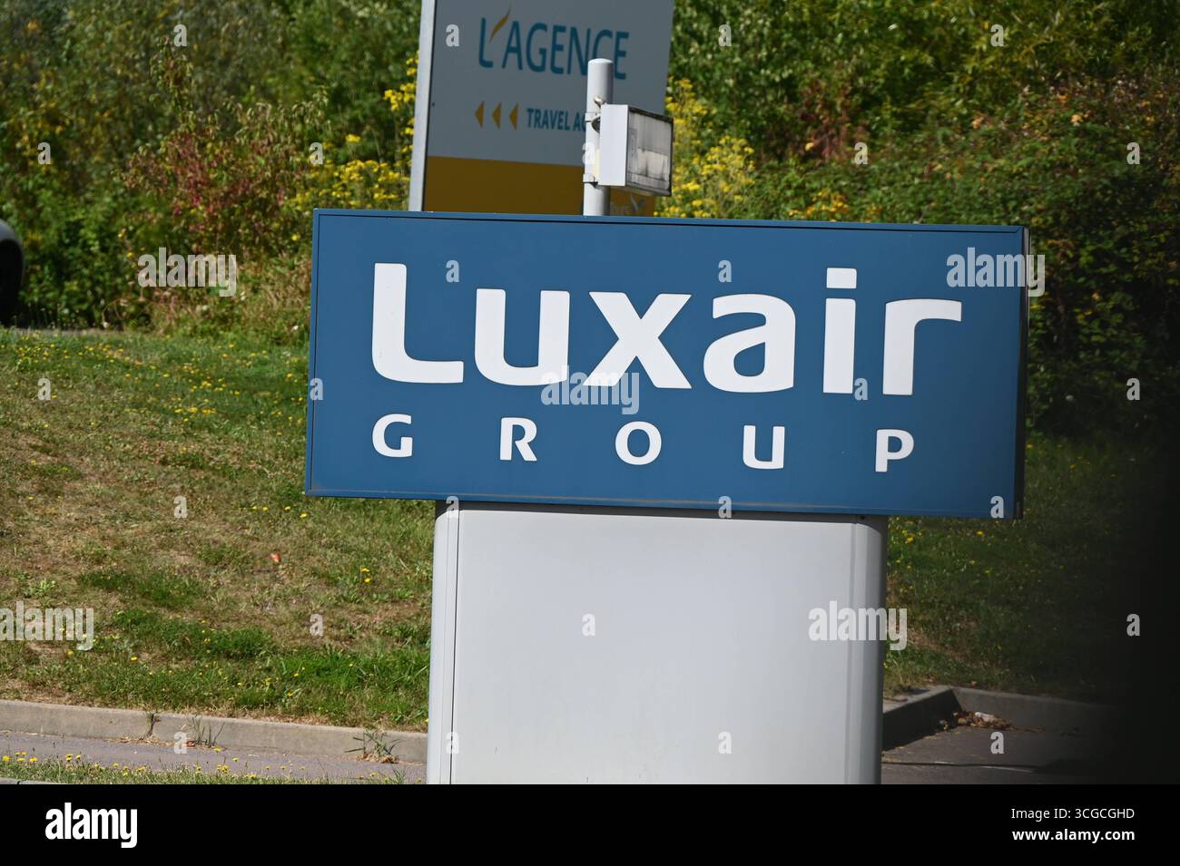 Logo, Schriftzug der Luxair Group, Muttergesellschaft der nationalen ...