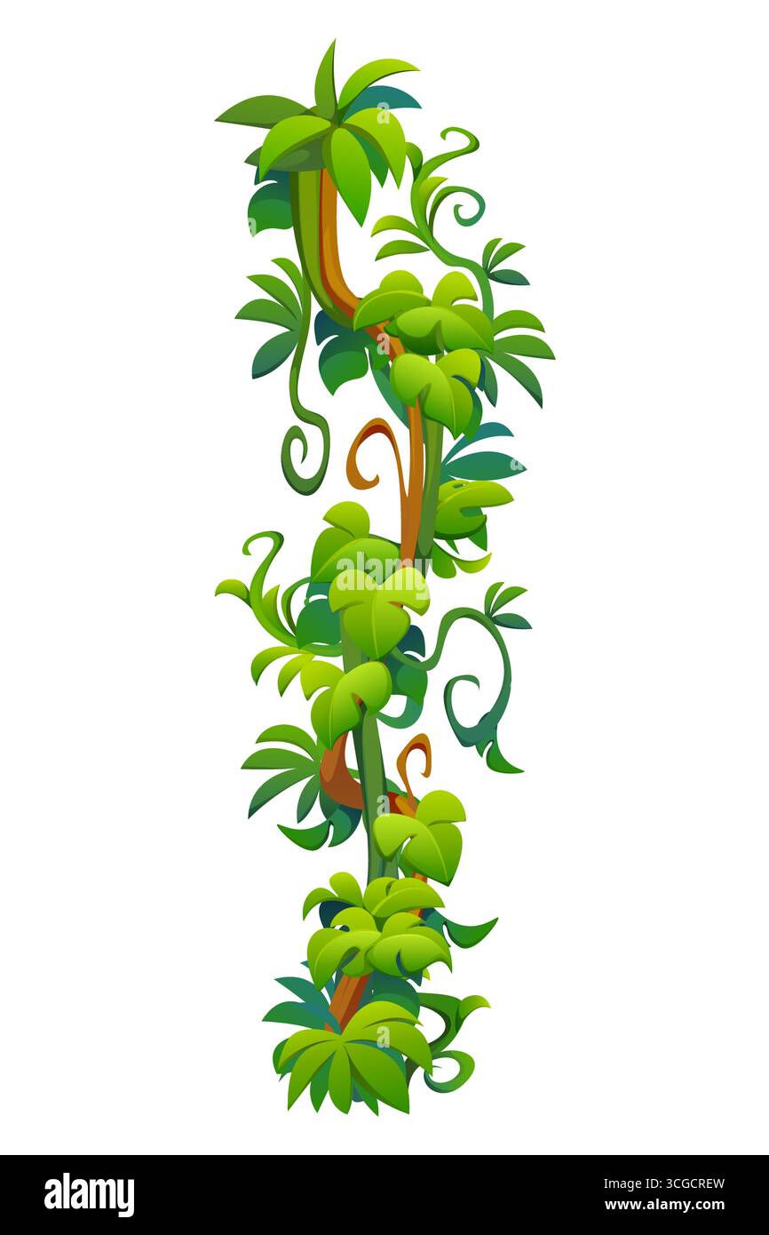 Landscape of tangled vegetation Stock Vector Images - Alamy