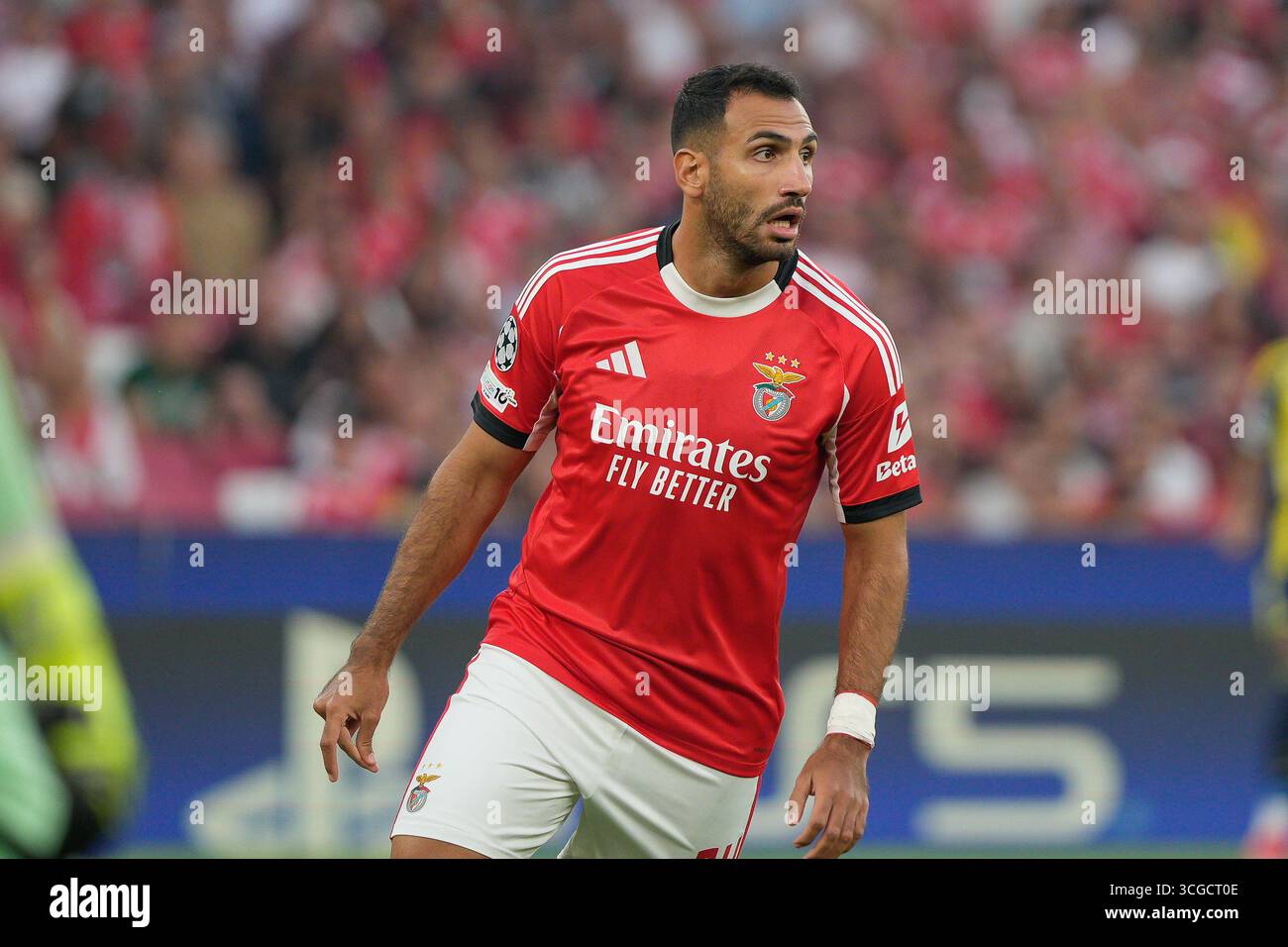 Vangelis Pavlidis of SL Benfica in action during UEFA Champions League ...