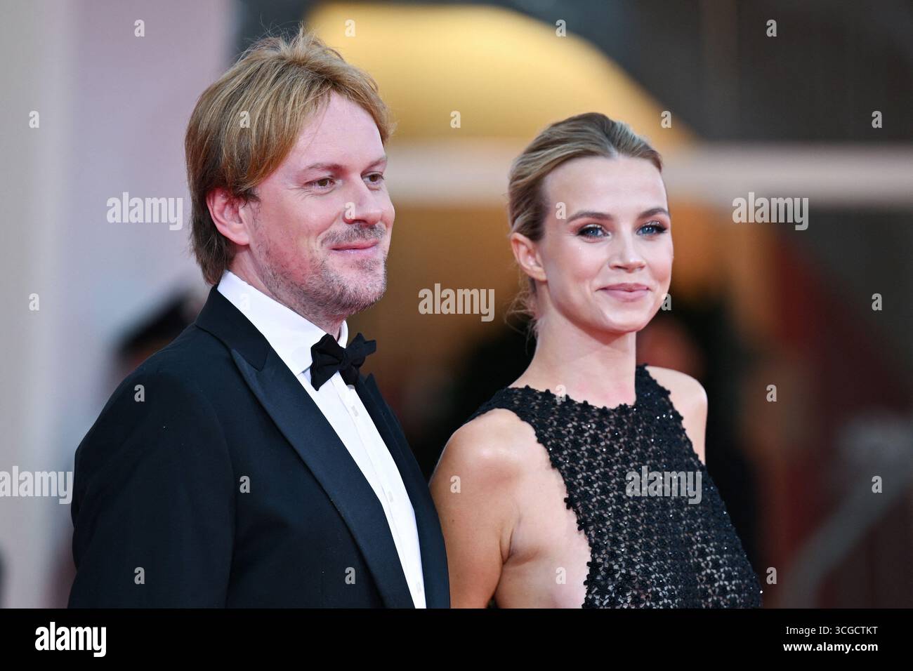 Christopher Aleo and Simona Jakstaite attending the La Grazia Premiere ...