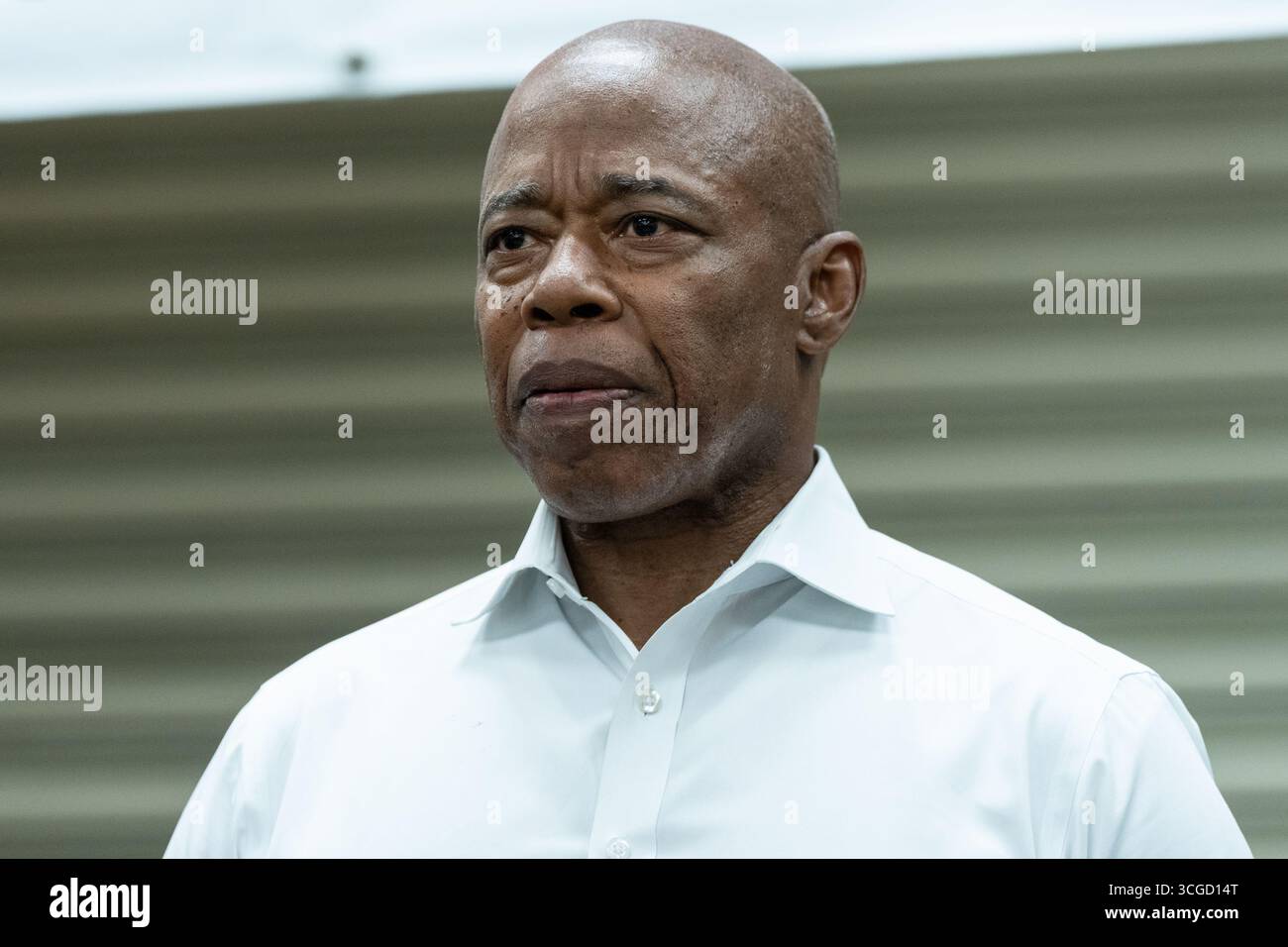 New York, NY, August 27, 2025: Mayor Eric Adams attend rally as union ...