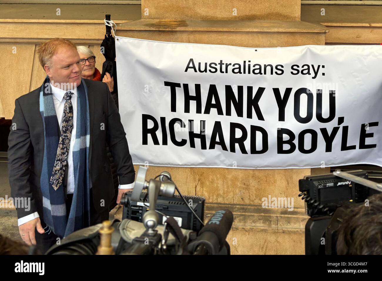 Richard Boyle outside the SA District Court after a judge declined to ...
