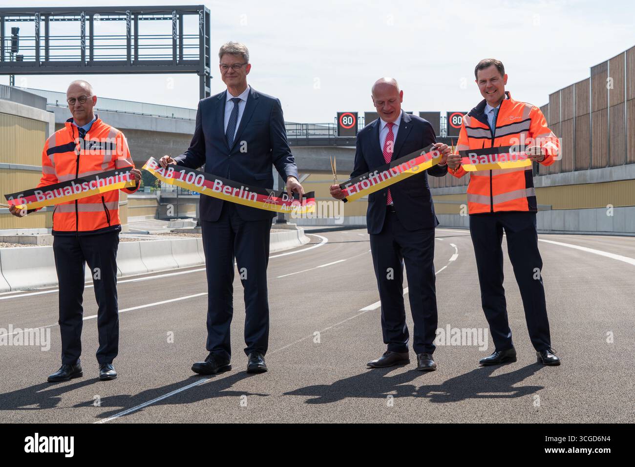 Berlin Germany August 27, 2025: The 16th construction phase of the BAB ...
