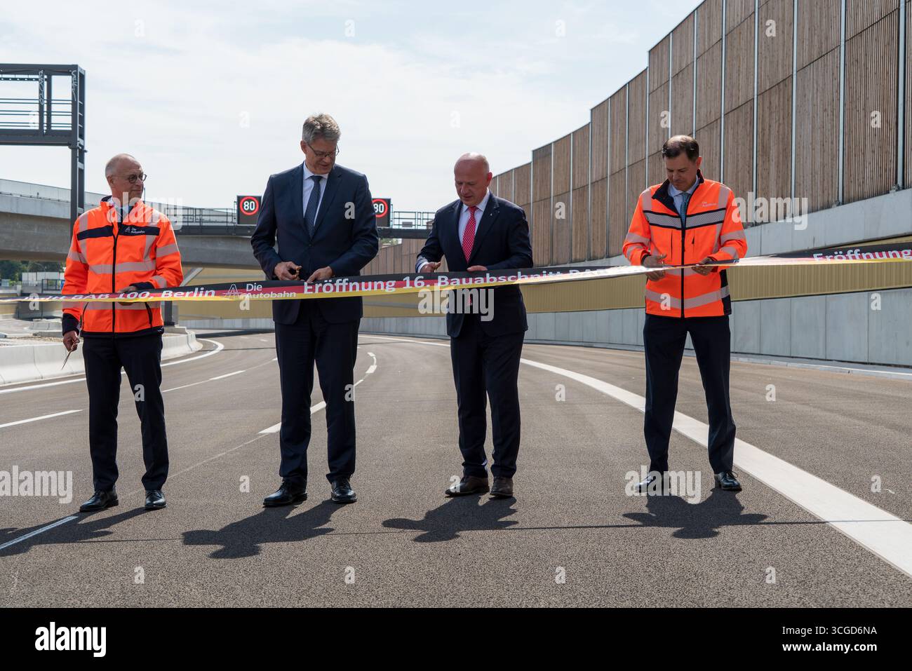 Berlin Germany August 27, 2025: The 16th construction phase of the BAB ...