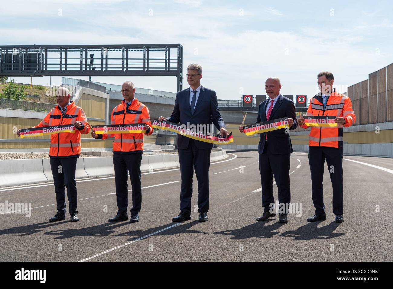 Berlin Germany August 27, 2025: The 16th construction phase of the BAB ...