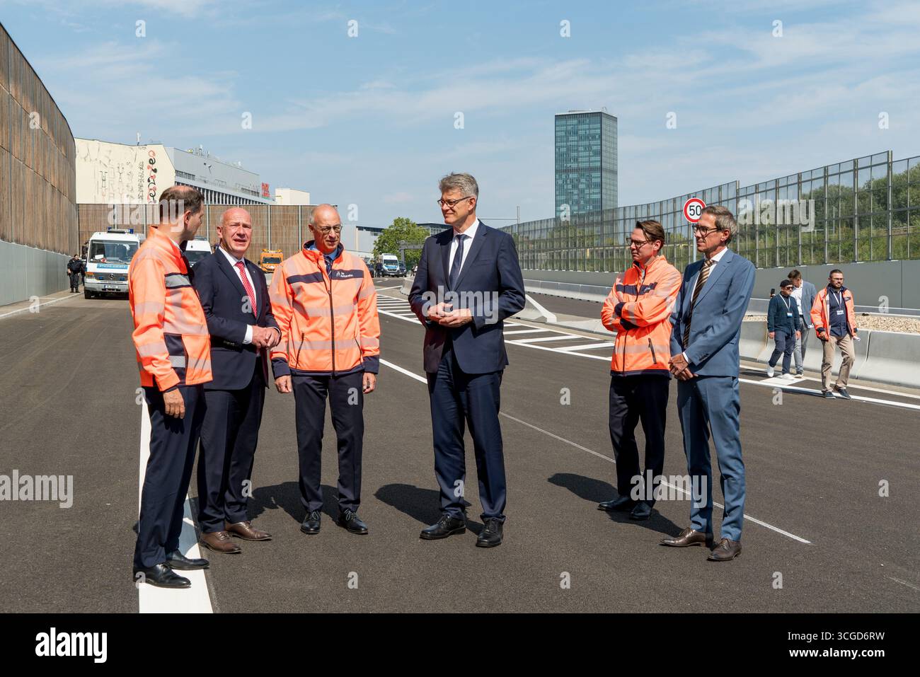 Berlin Germany August 27, 2025: The 16th construction phase of the BAB ...
