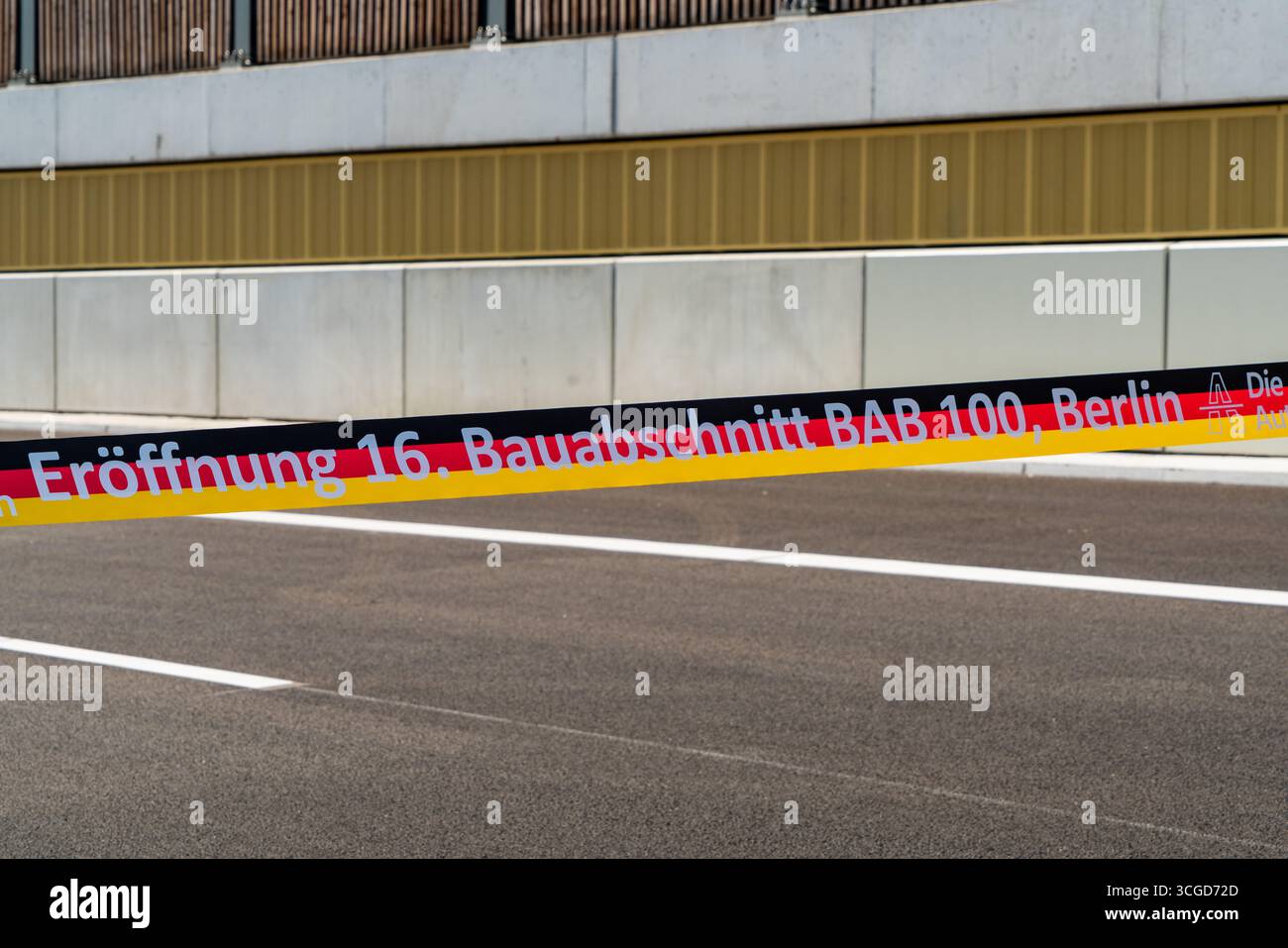 Berlin Germany August 27, 2025: The 16th construction phase of the BAB ...