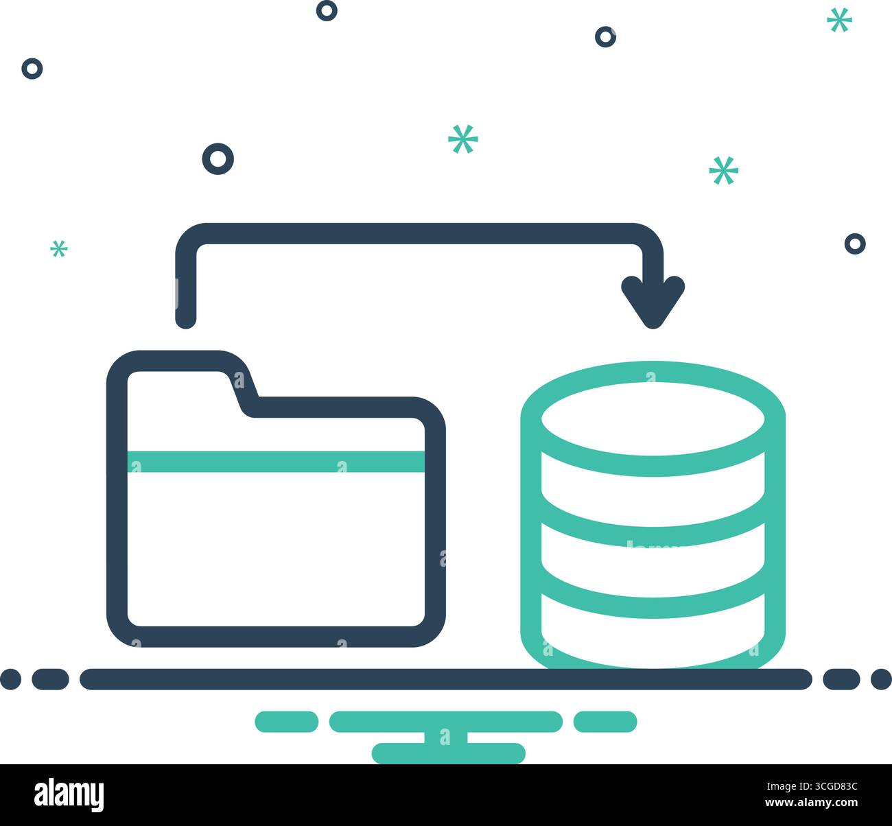 Copy folder backup icon Cut Out Stock Images & Pictures - Alamy