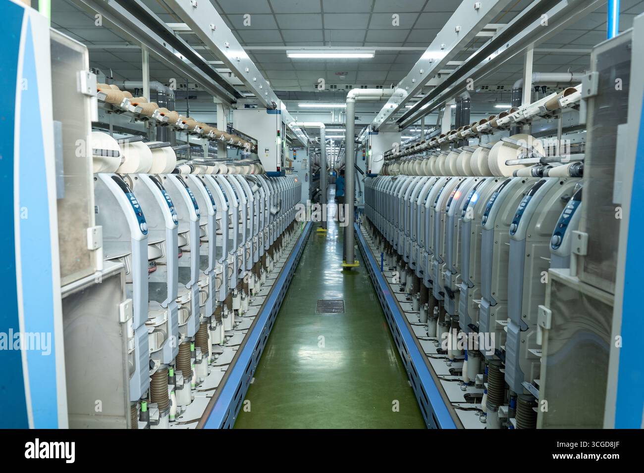 Rotor Unit Groove Path Guiding Threads in Spinning Process Stock Photo ...