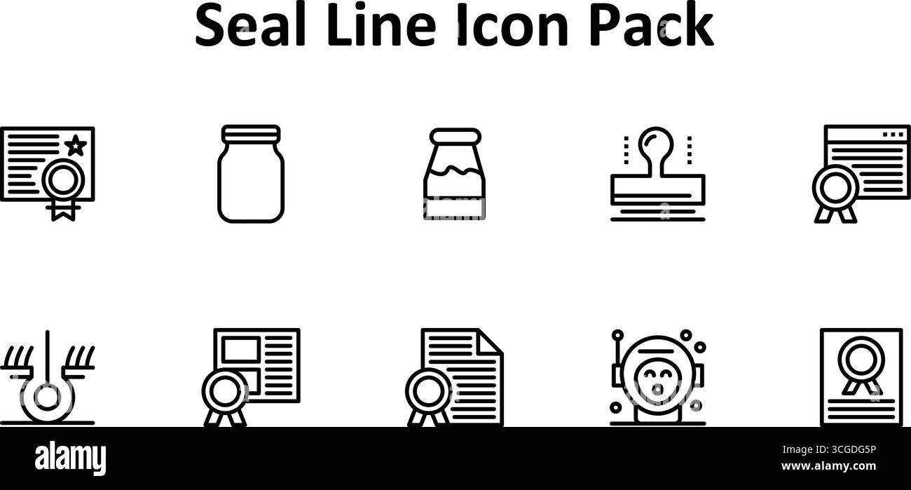 This pack includes 10 clean vector icons in Thin Line style, built ...