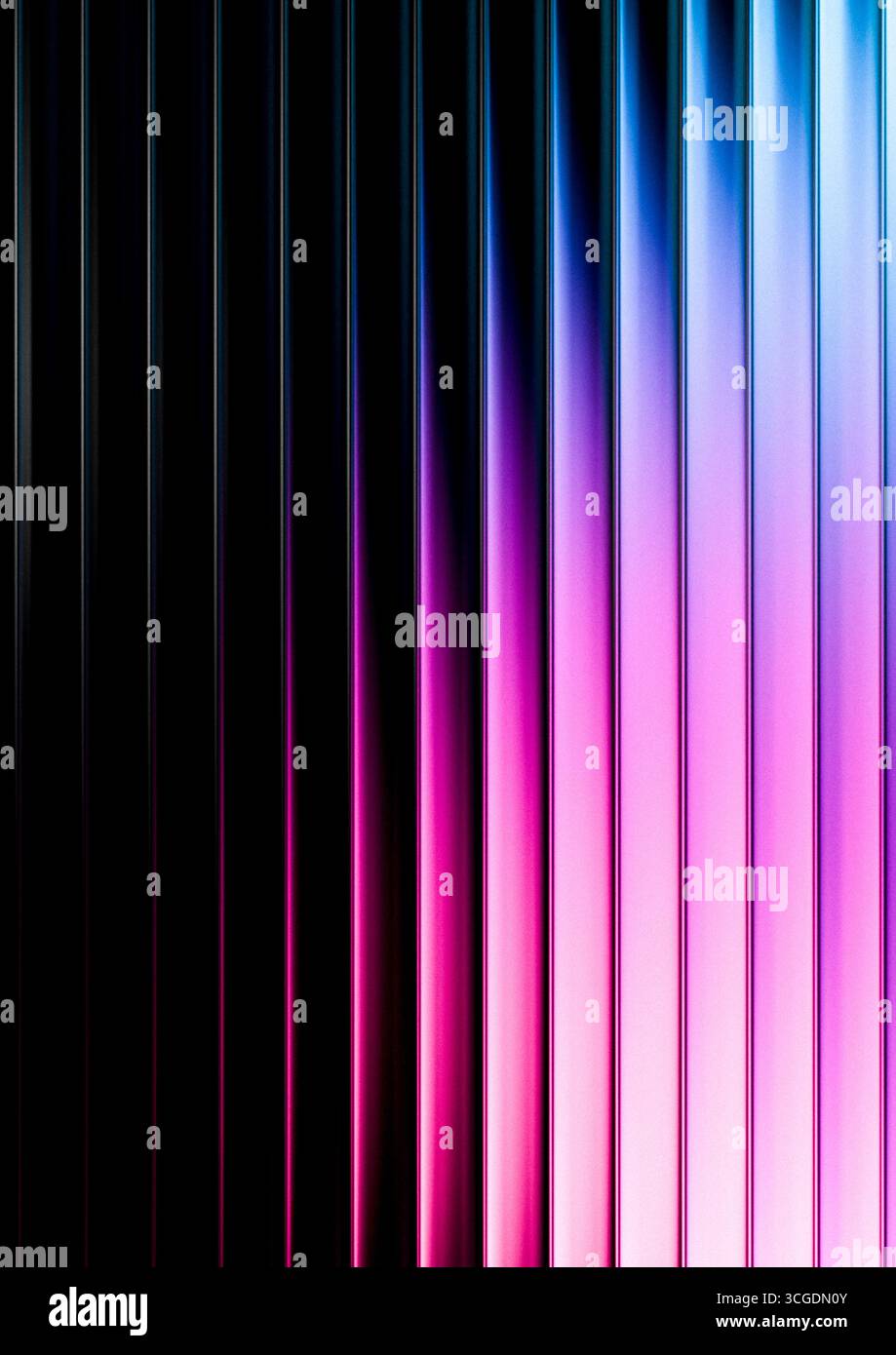 Abstract design featuring blue and pink shapes creating gradient lines ...