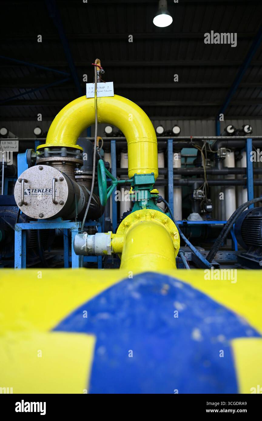 Amman, Jordan. 28th Aug, 2025. View of pumps at an urban groundwater ...
