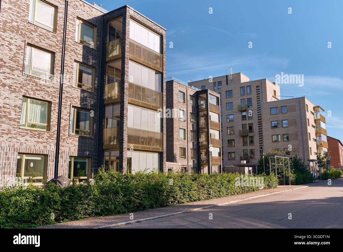Angelholm, Sweden ; August 17, 2025: Two Modern Swedish apartment ...