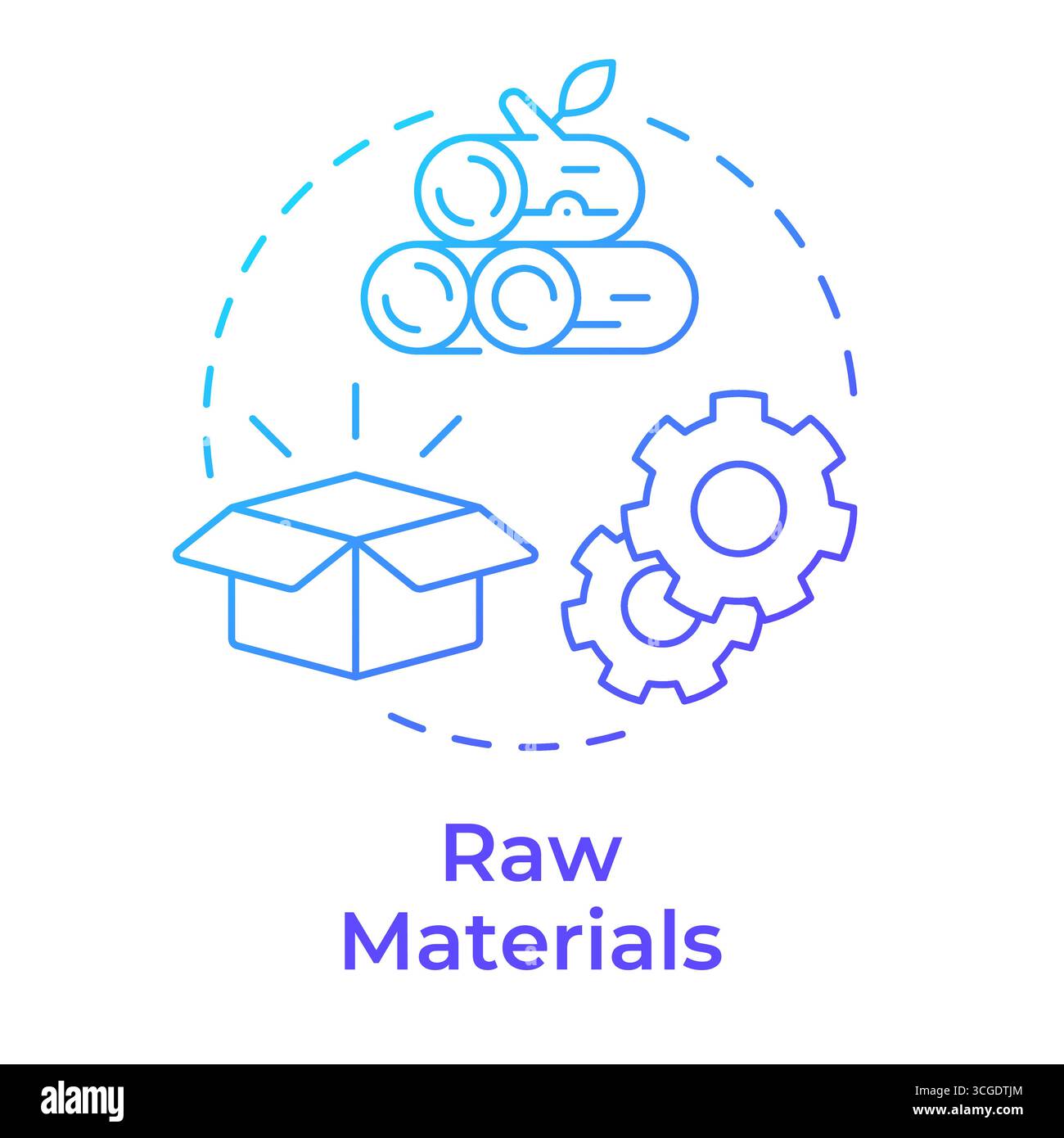 Production of raw materials Stock Vector Images - Alamy