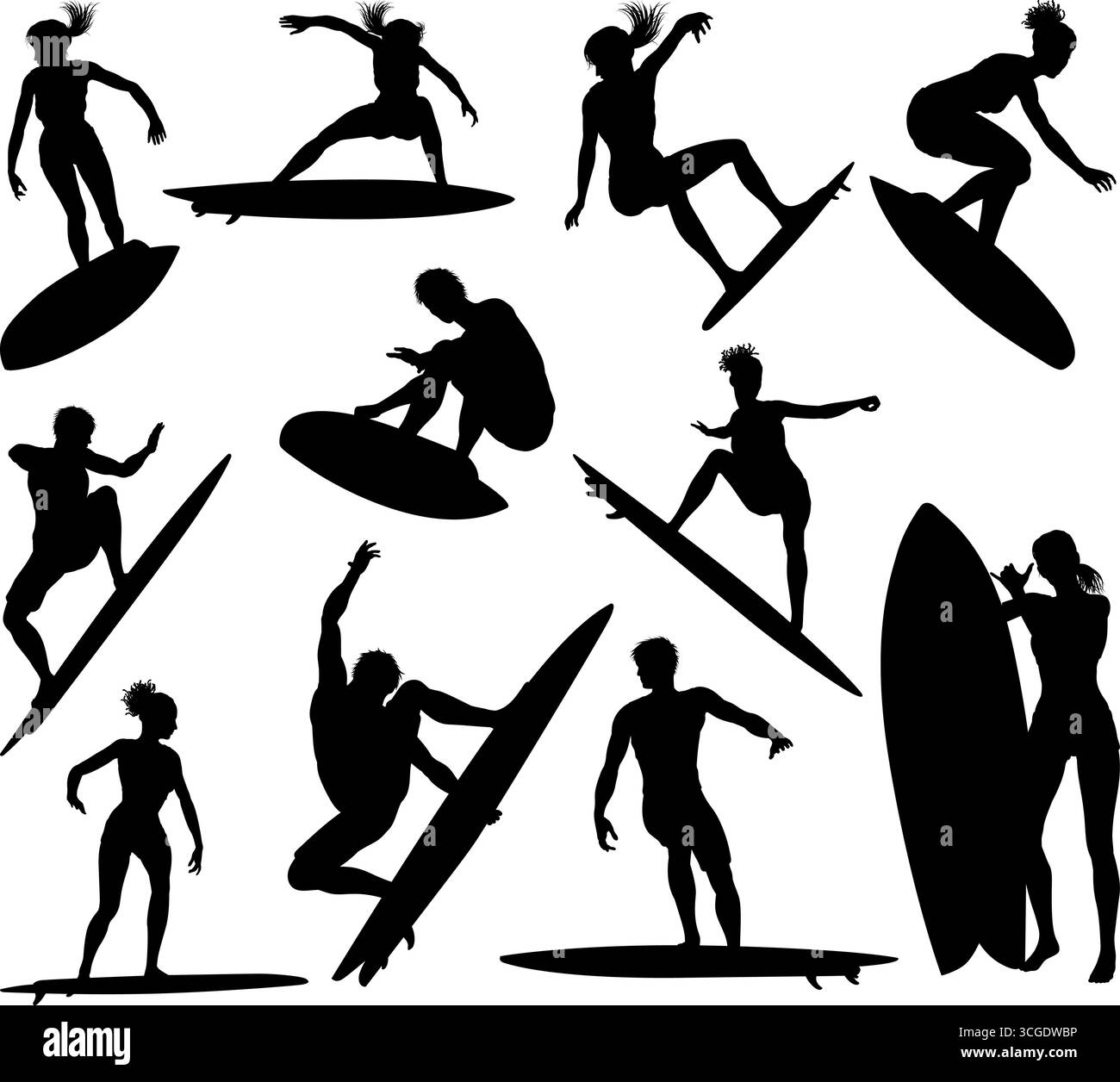 Women men set Black and White Stock Photos & Images - Alamy