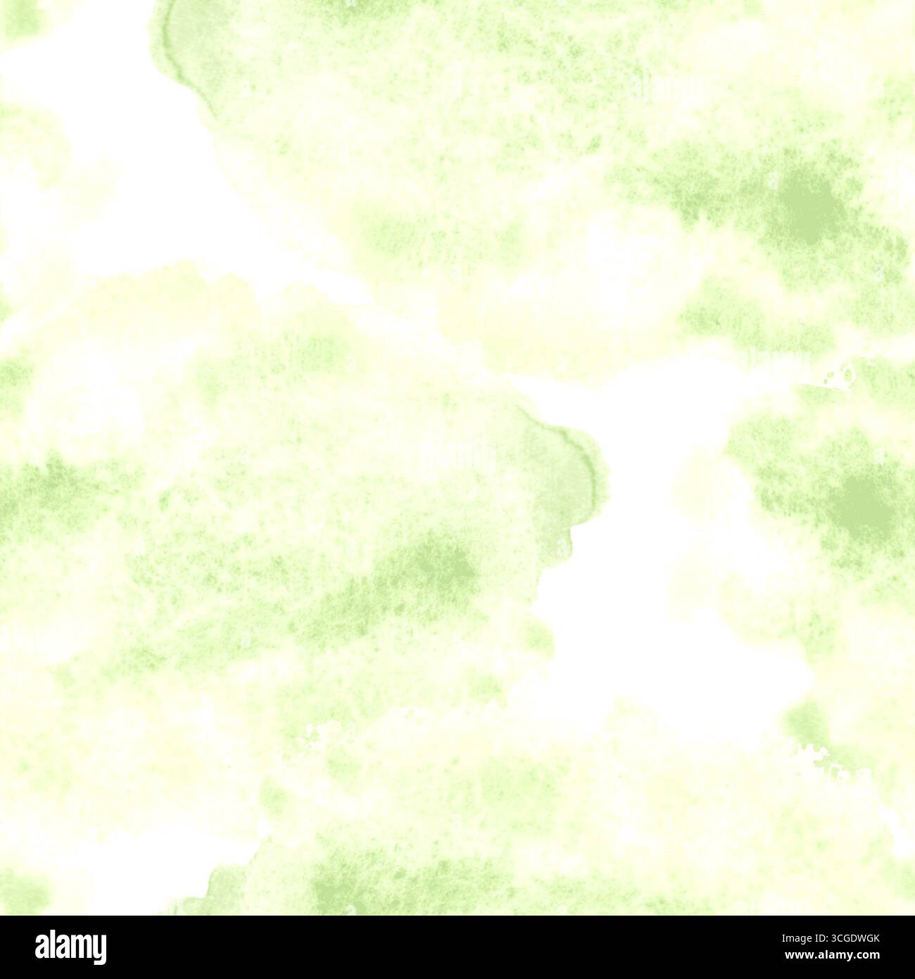 Abstract seamless pattern with watercolorof fresh green spots ...