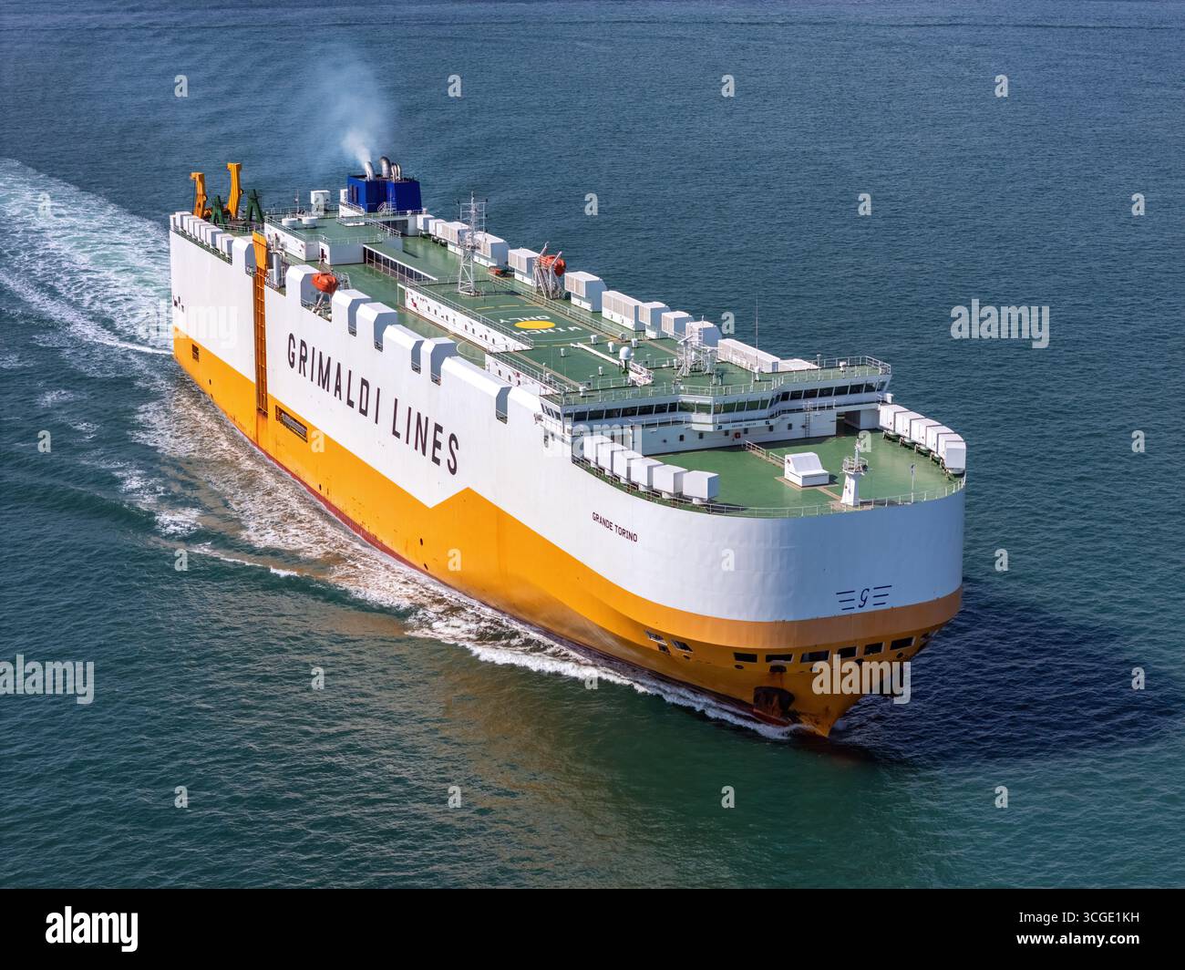 Grande Torino, an Italian car carrier operated by Grimaldi Lines Stock ...