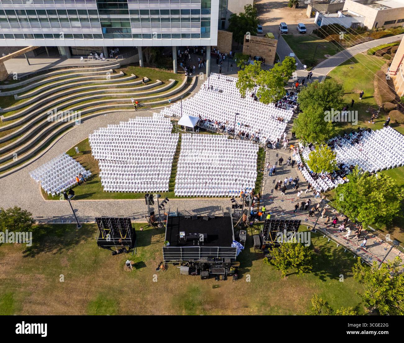 Acre, Israel - 22 May 2025: Aerial view of Western Galilee College's ...