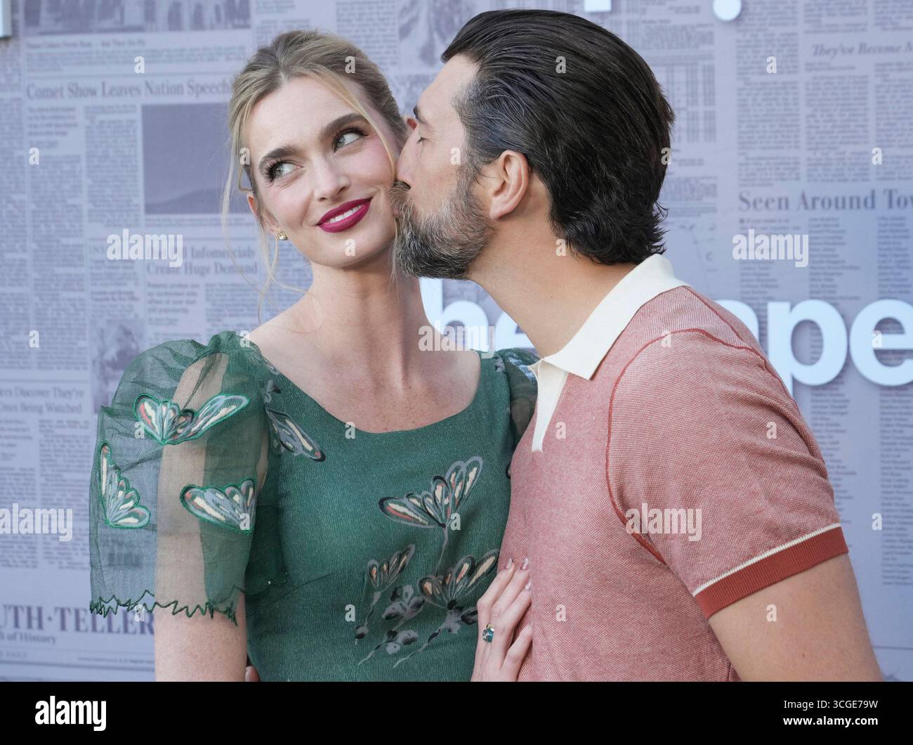 (L-R) Allegra Edwards and Clayton Snyder at the Peacock’s THE PAPER ...