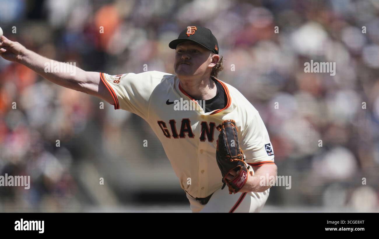 San Francisco Giants pitcher Logan Webb throws against the Tampa Bay ...