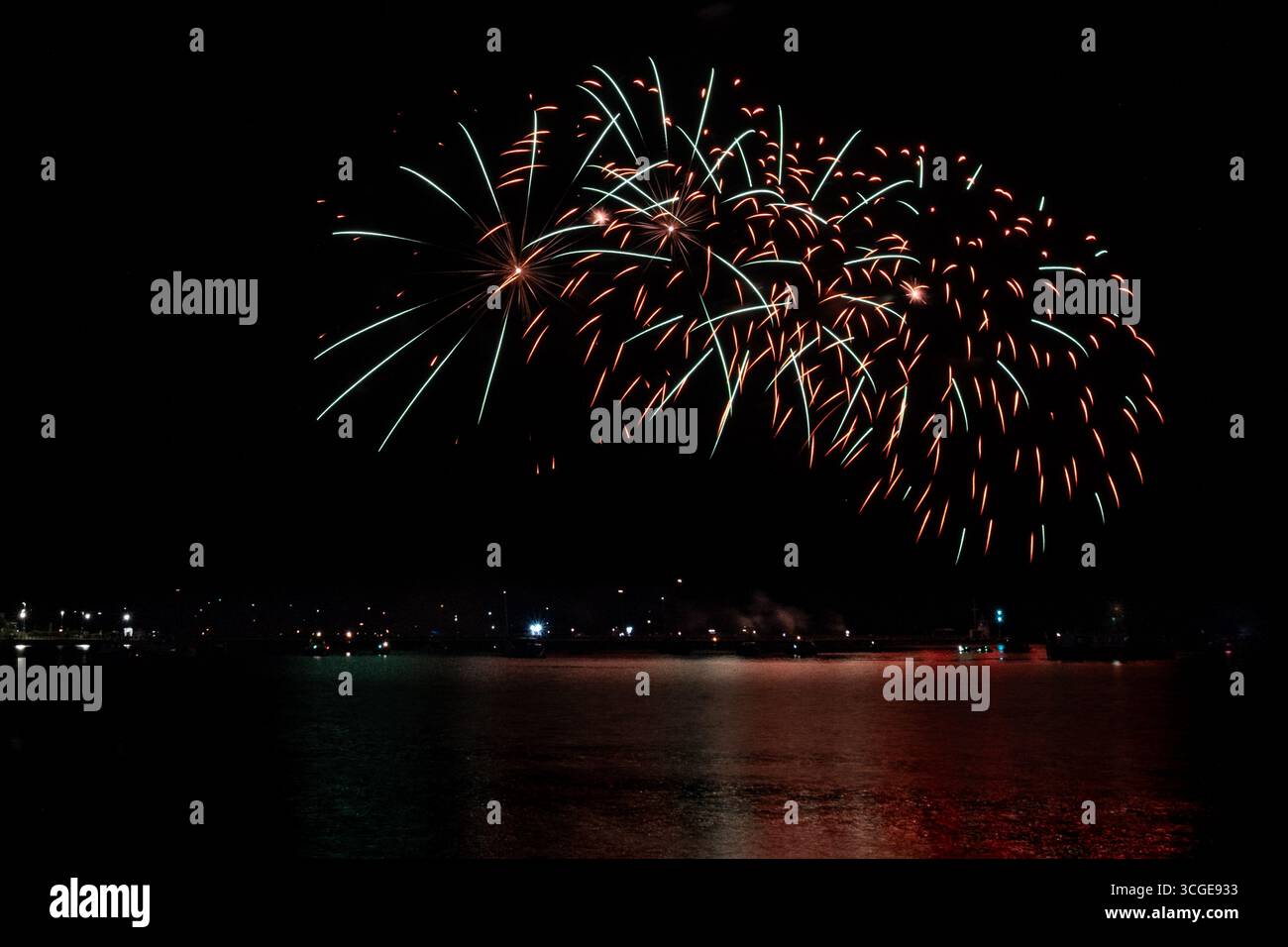 Fireworks from Fully Fused Fireworks over the water as part of the 2025 ...