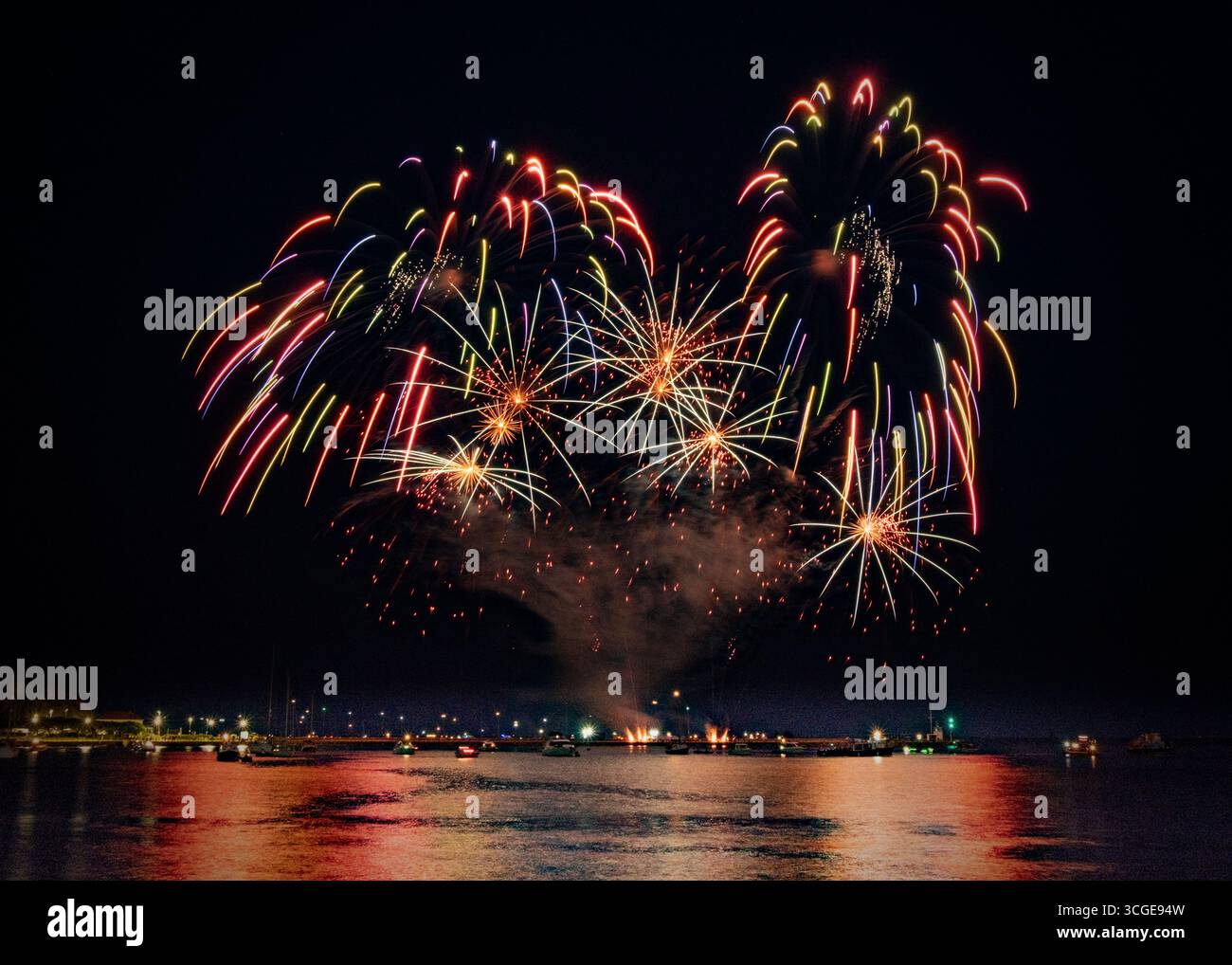 Fireworks from Selstar Fireworks over the water as part of the 2025 ...