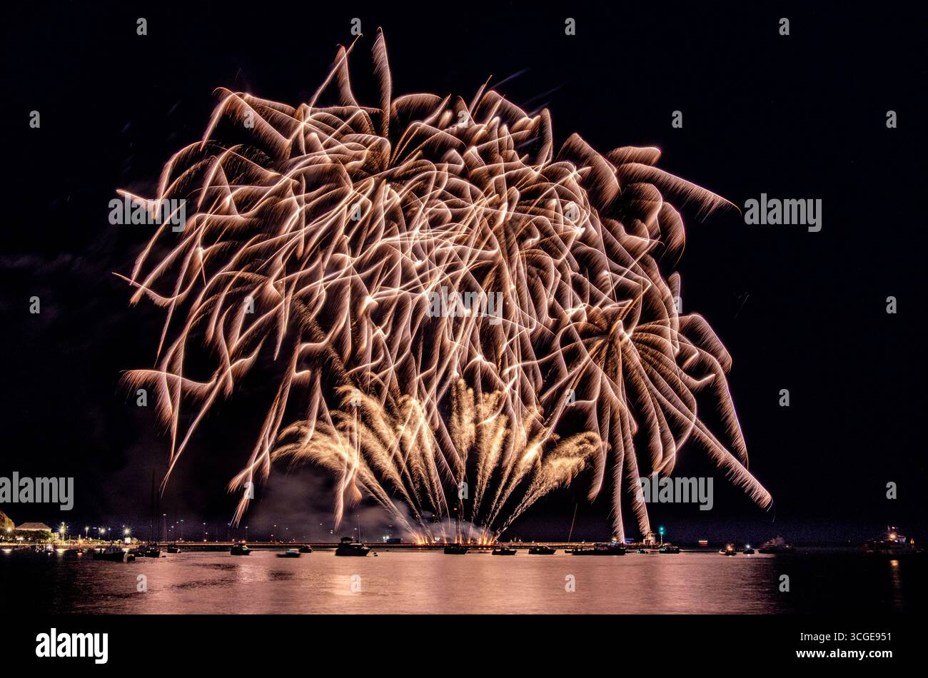 Fireworks from Selstar Fireworks over the water as part of the 2025 ...