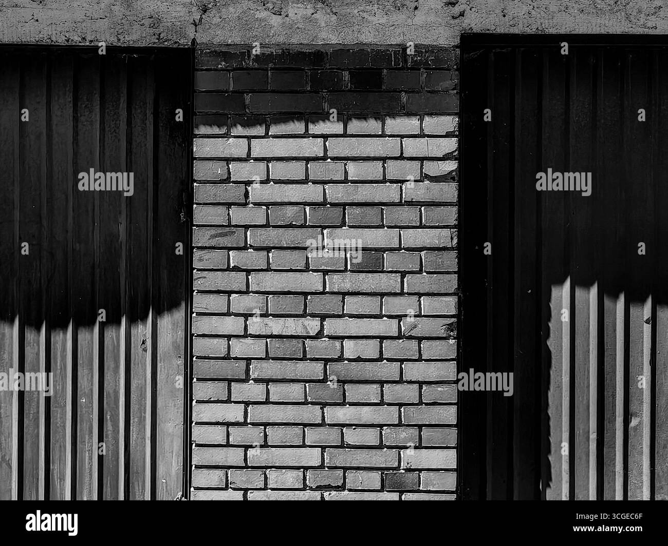 Brick contrast Black and White Stock Photos & Images - Alamy
