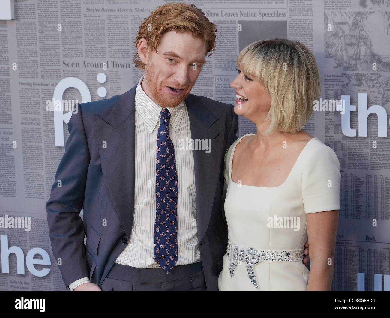 Los Angeles, USA. 27th Aug, 2025. (L-R) Domhnall Gleeson and Chelsea ...