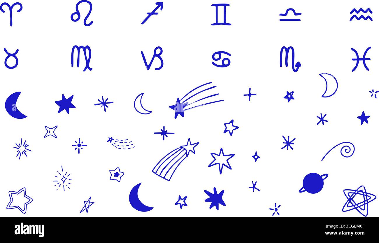 Moon phase symbols lunar Stock Vector Images - Alamy
