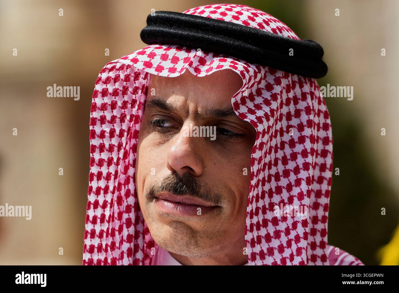 Saudi Arabian Foreign Minister Faisal bin Farhan Al Saud attends a ...