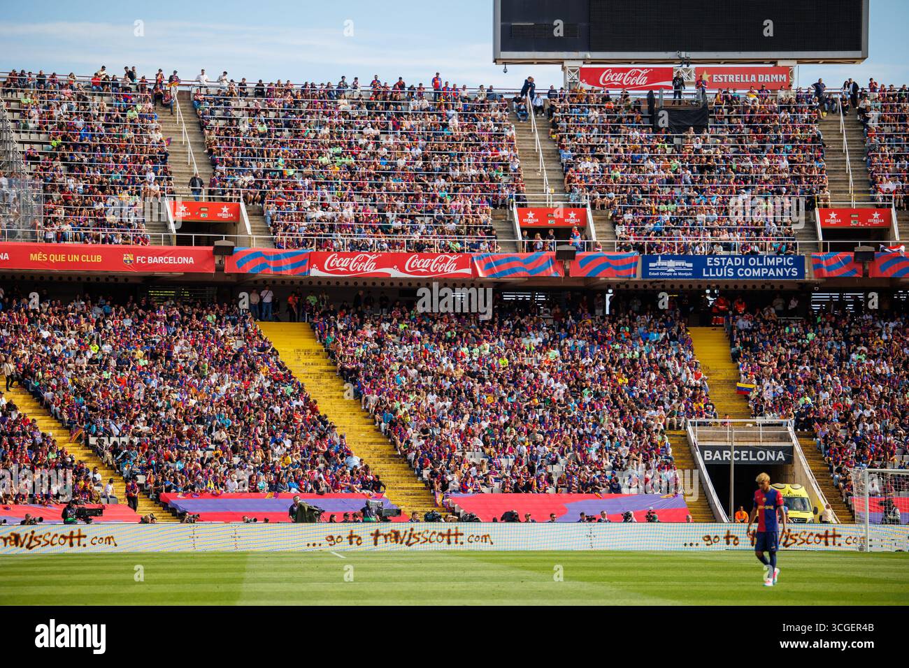 Barcelona, Spain. 11th May, 2025. A view of Travis Scott banners during ...