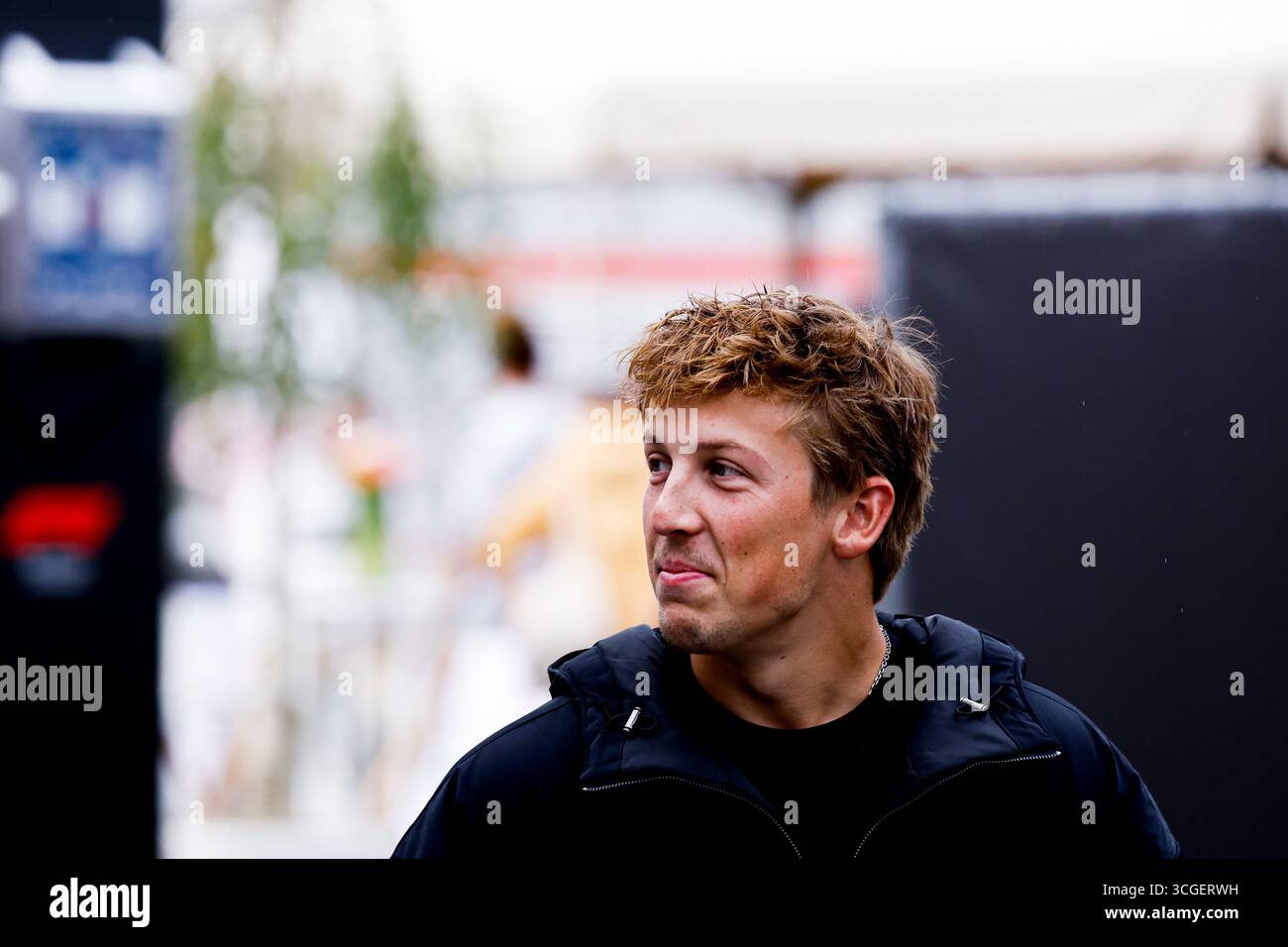 Liam Lawson of New Zealand and Racing Bulls looks on prior to the start ...