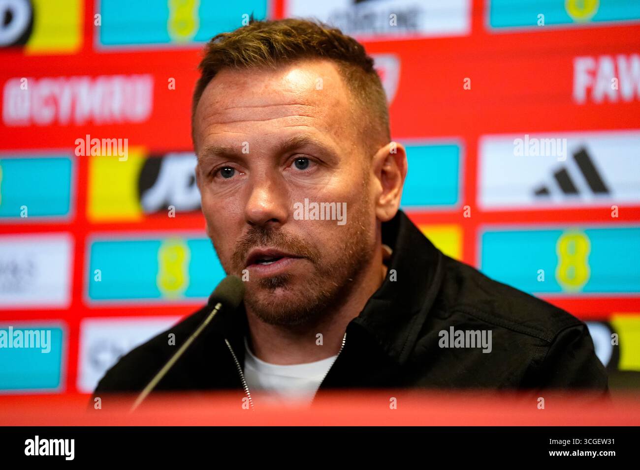 Wales head coach Craig Bellamy during a press conference at the Vale ...