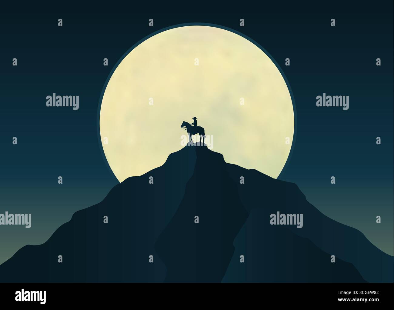 Dramatic mountain background Stock Vector Images - Alamy