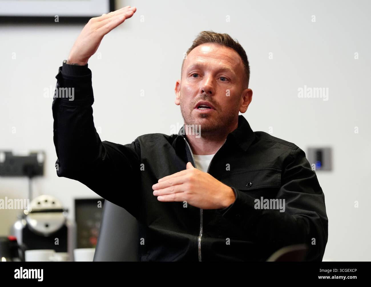 Wales head coach Craig Bellamy during a press conference at the Vale ...