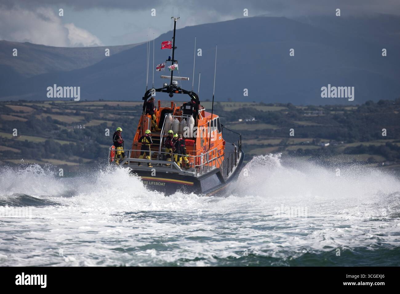 RNLI Moelfre ALB Tamar Class 16-25 Stock Photo - Alamy