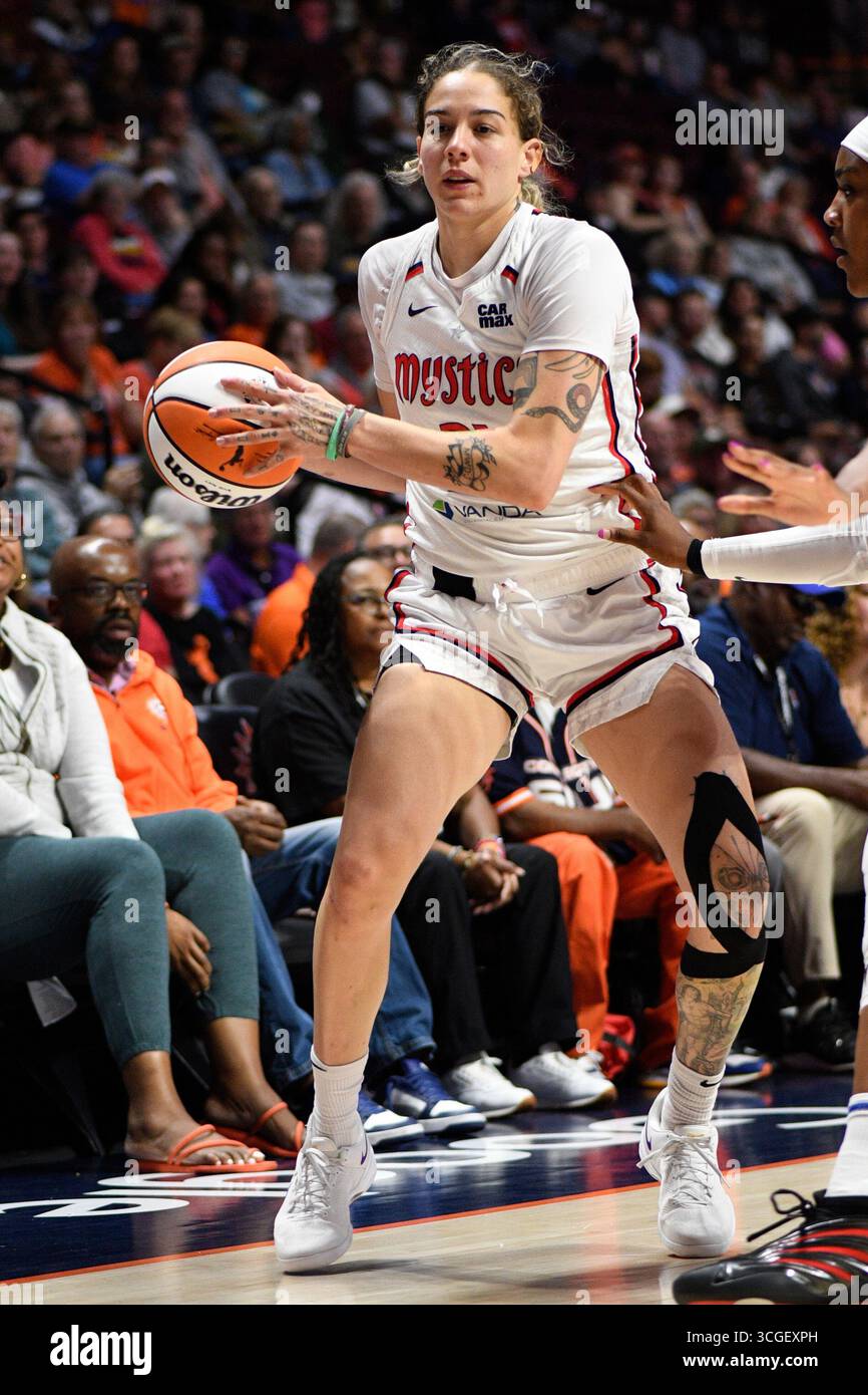 UNCASVILLE, CT - AUGUST 21: Washington Mystics forward Emily Engstler ...