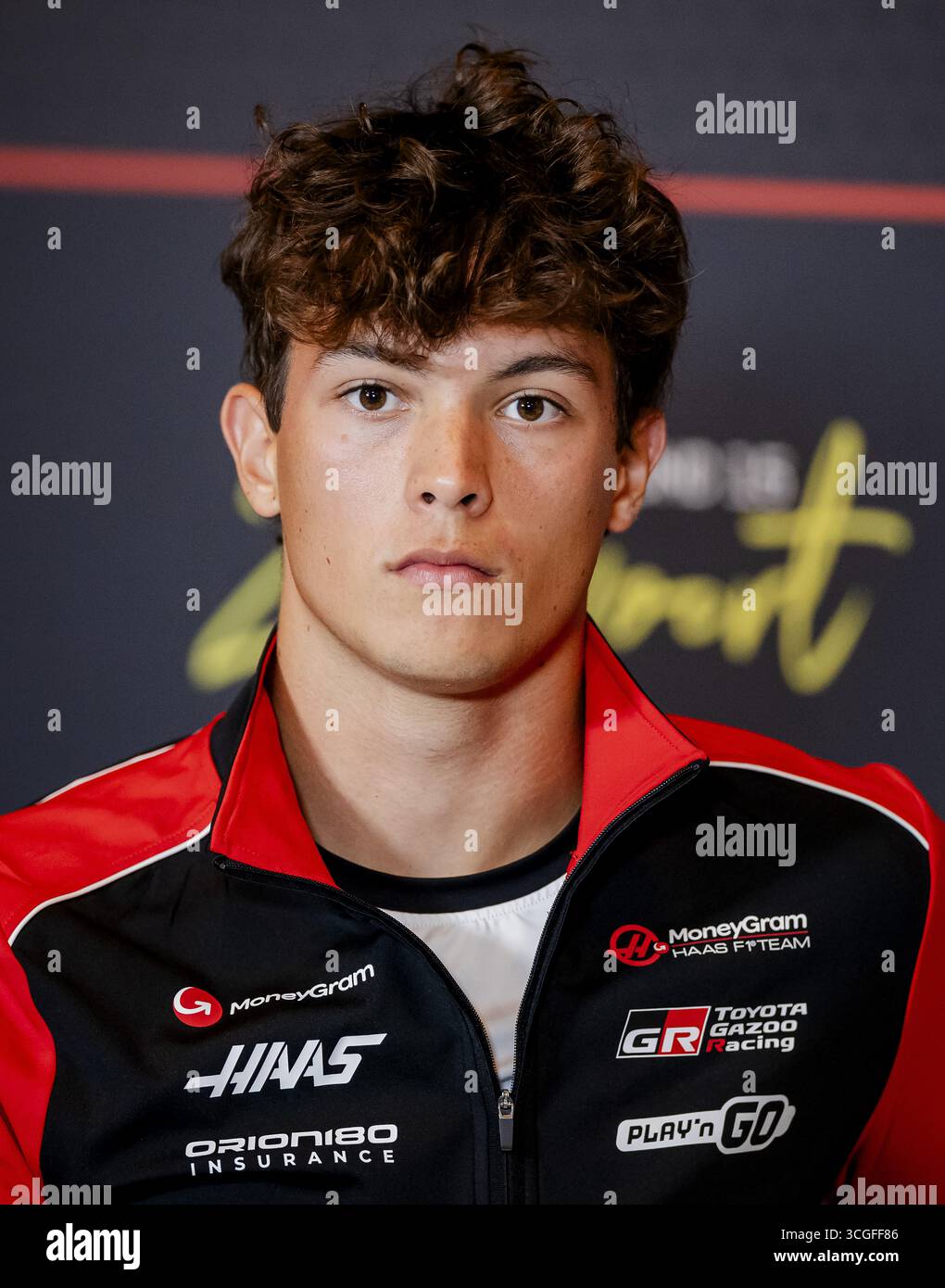 ZANDVOORT - Oliver Bearman (Haas) during the press conference at the ...