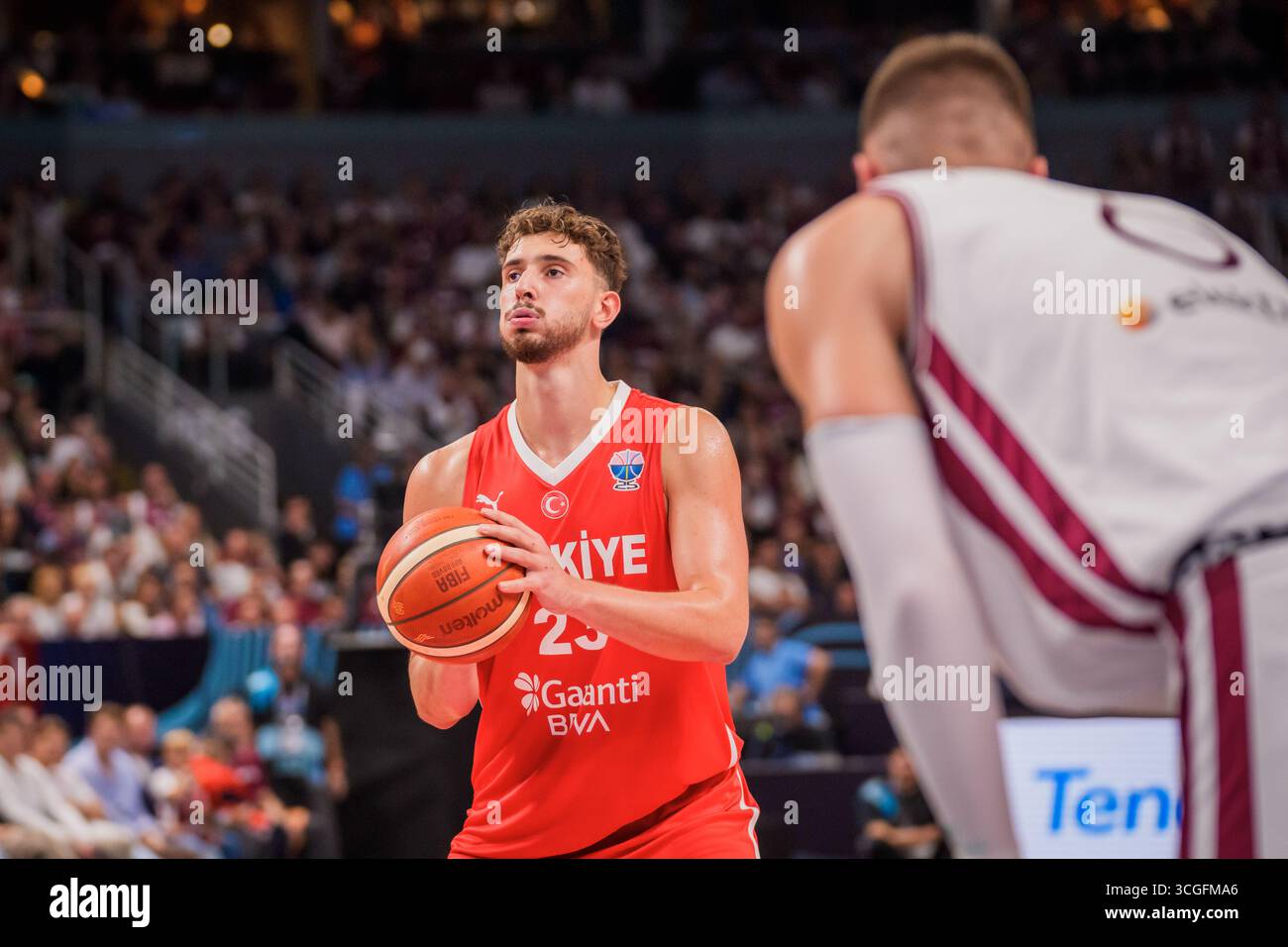 RIGA, LATVIA. 27th August 2025. FIBA EUROBASKET 2025 basketball match ...