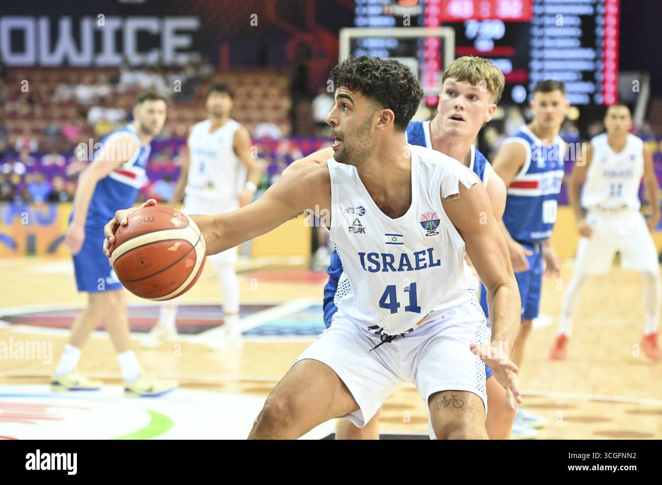Tomer Ginat (ISR) during match of the FIBA EuroBasket 2025 between ...