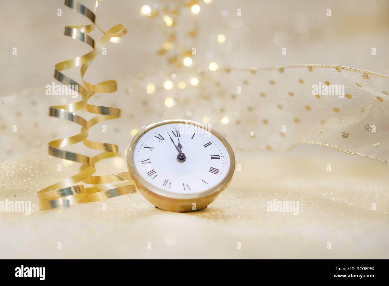 New Year concept, clock near to the midnight of 2026, abstract ...
