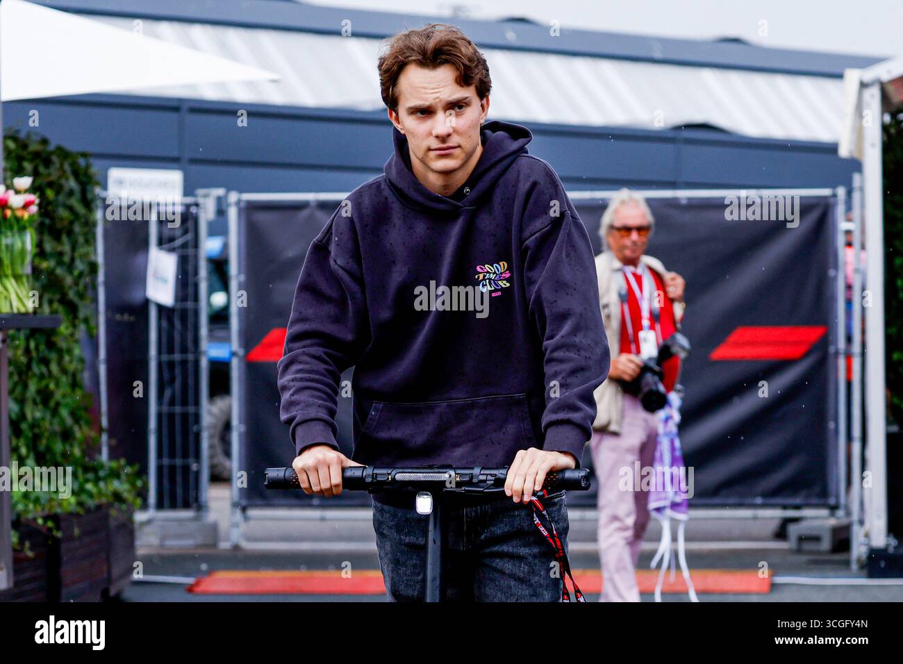 Oscar Piastri of Australia and McLaren looks on prior to the start of ...