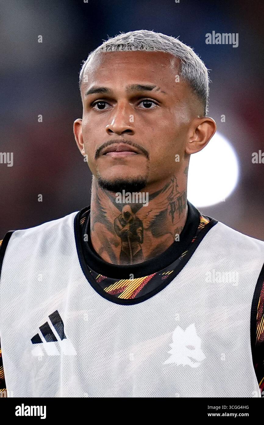 Wesley of AS Roma looks on during the Serie A Enilive match between AS ...